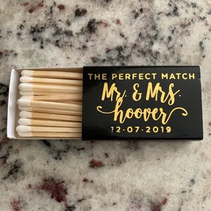 Sparks Flew Custom Wedding Matches, Personalized Sparkler Matches ...