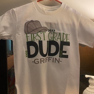 1st Grade Shirt School Shirt First Day of School 1st Grade First Grade ...