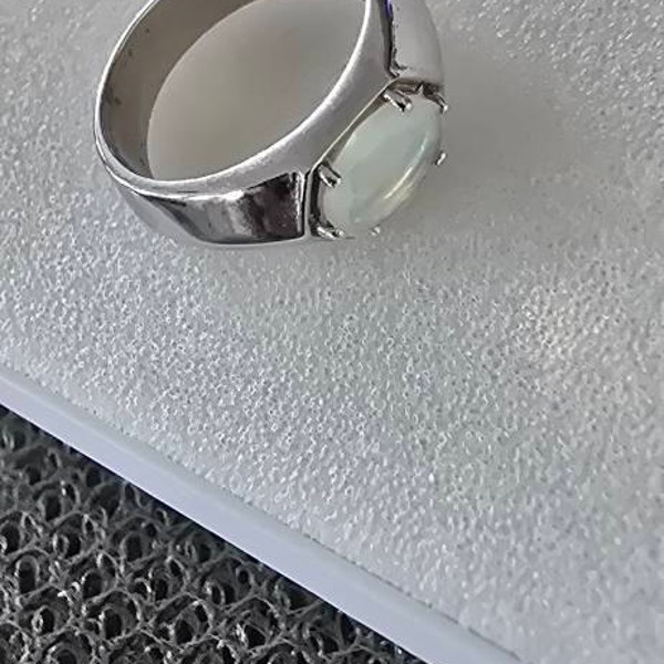 Blue Sapphire Men’s Wedding Ring Neelam Handmade Gemstone Ring 925 ...