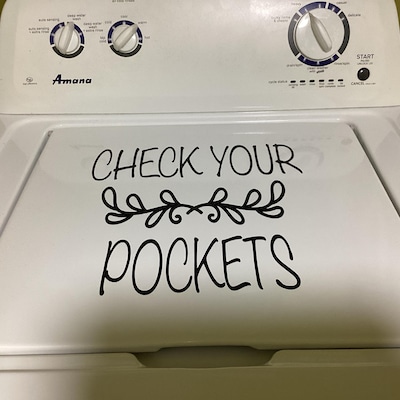 Set of 2 Washer Dryer Border Decals, Set of 2 Washer Dryer Stickers ...