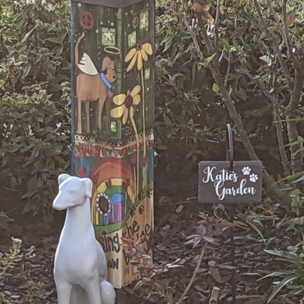 Pet Garden Marker, Pet Memorial, Memorial Garden, Garden Sign, Weather ...