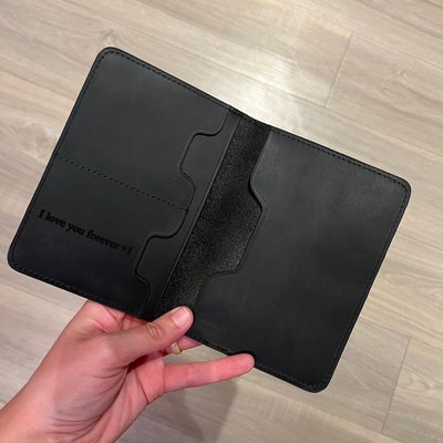 Minimalist Bifold Wallet, Leather Cards Wallet, Groomsmen Wallet ...