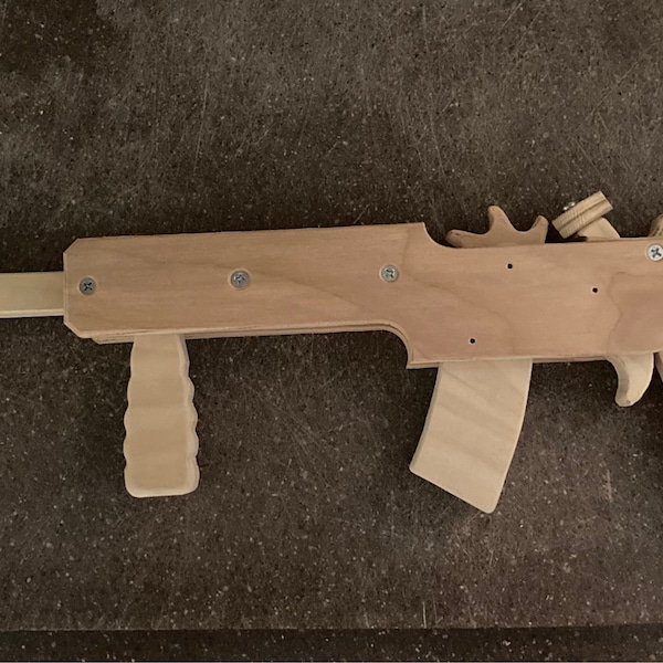 Rubber Band Gun Plans / Carbine and Submachine Gun Printable ...