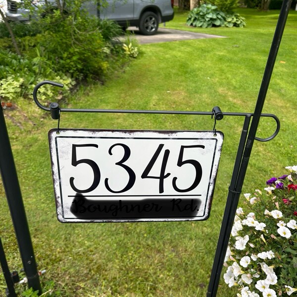 Rustic Address Sign, Farmhouse Decor, House Numbers, Street Sign ...