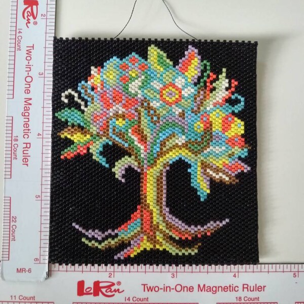 Tree of Life Peyote Tapestry Pattern PDF Celtic Ornament Small Beaded ...