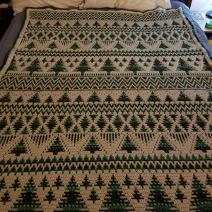 Berber Afghan Overlay Mosaic Crochet PATTERN ONLY Digital - Etsy