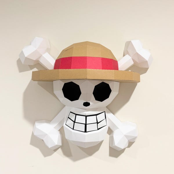 Zoro Skull Papercraft Template – 3D DIY Wall Art – Instant Download - Etsy