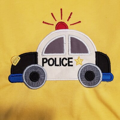 Police Car Applique Machine Embroidery Design,birthday Applique,police ...