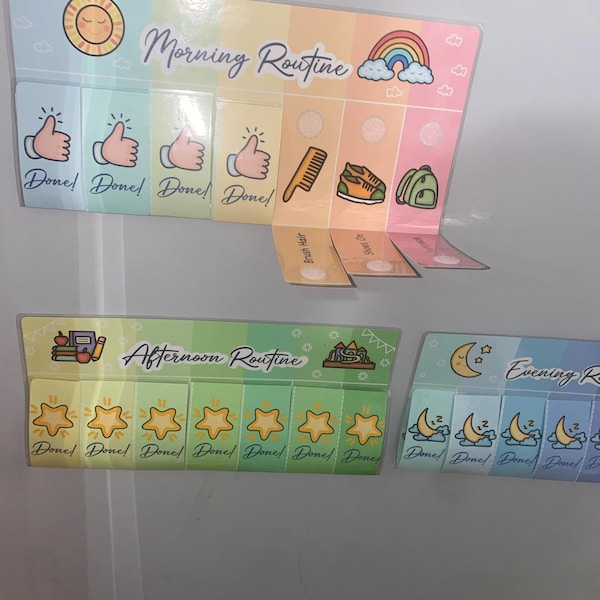 Morning, Afternoon & Evening Routine Chart, Planning Toddler Bedtime ...