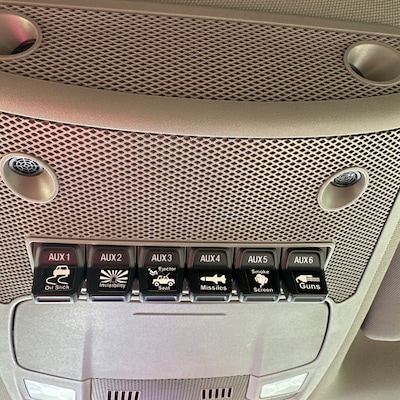 Custom Upfitter AUX Switch Decals Stickers Labels Fits: - Etsy