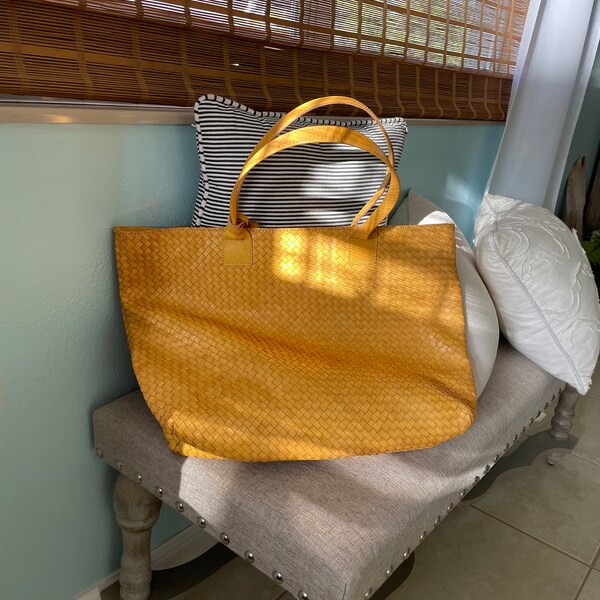 Hand Tooled Italian Tan Leather Bag, Convertible Clutch/wristlet ...