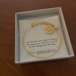 Custom Handwriting Bracelet Personalized Circle Bangle Bracelet ...