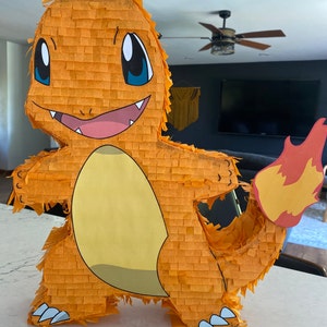 Pokemon Charmander Handmade Pinata Medium 18 Birthday Party Piñata ...