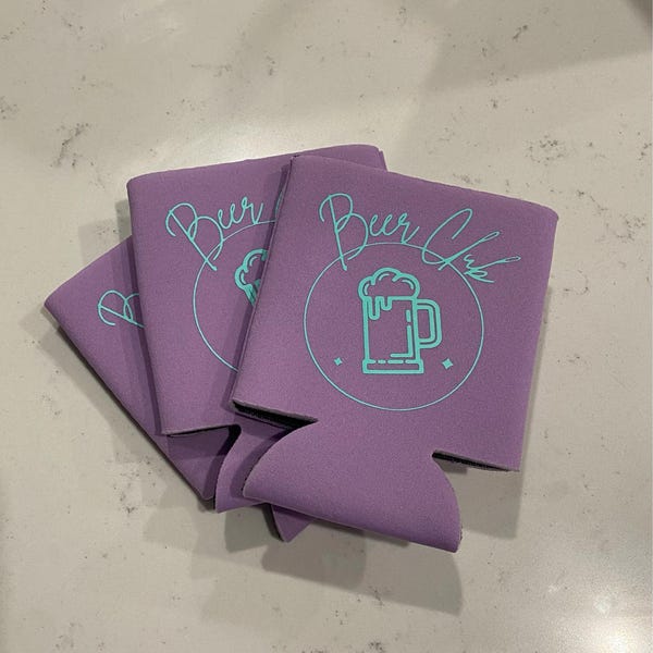 Personalized Can Coolers Custom Cosies Festival Drink Huggies Beach ...