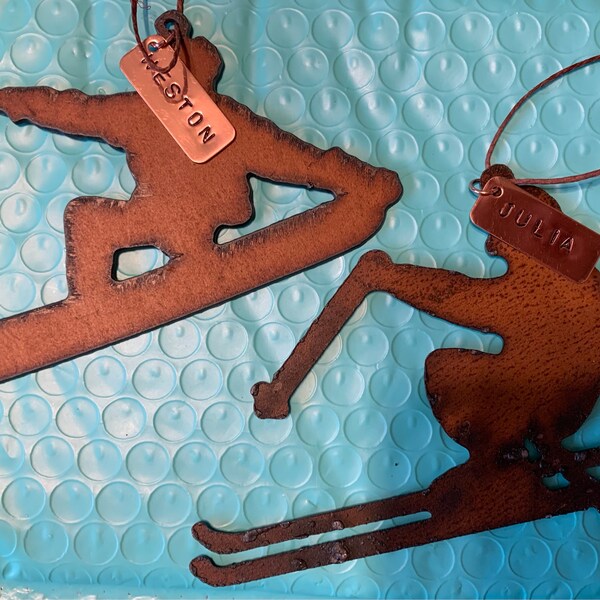 SNOWBOARDER Made of Rustic Rusty Rusted Recycled Metal Custom ...