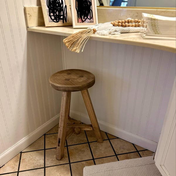 Vintage-style Decor | Step Stool | Accent Piece | Wood Riser | Handmade ...