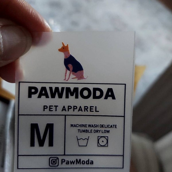 100 Tagless Clothing Labels Heat Transfer White Toner - Etsy