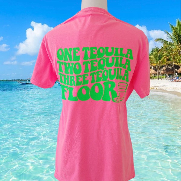 Neon Pink Sunkissed Shirt Summer Tees Oversized Tshirt Preppy Shirts ...