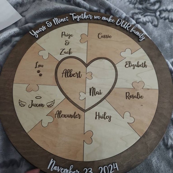 Unity or Family Puzzle, Blended Family, Unity Alternative, Wedding ...