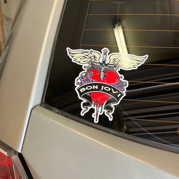 BON JOVI Rock Music Sticker Decal *SIZES* Vinyl Bumper Window Wall - Etsy