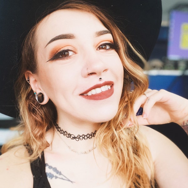 Implant Titanium Push in Threadless Nose Set ,L Bend Nose Stud ...
