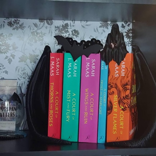 Dragon Bookends Bookshelf Decor Dragon Figurine 3d Printed Fantasy ...