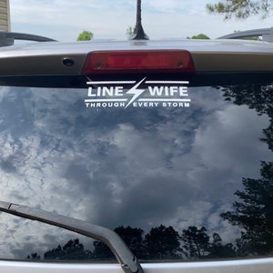 Line Wife Decal | Line Life Decal | Linewife Decal | Lineman Wife Decal ...