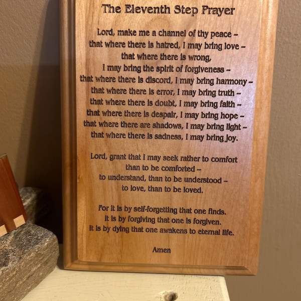 The 12 Steps of Alcoholics Anonymous Plaque, AA Twelve Steps of AA Wall ...