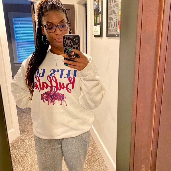 Let's Go Buffalo Checker T-shirt || Buffalo Football Shirt Football Fan ...