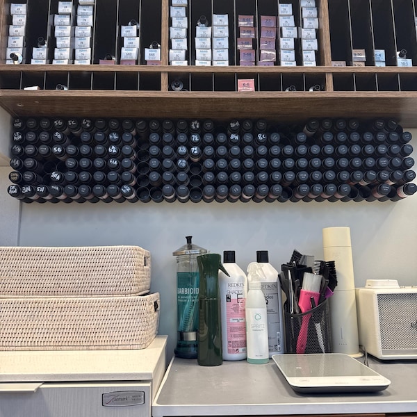 Redken Shades EQ Wall Mount Hair Color Organizer - Heavy Duty Bottle ...