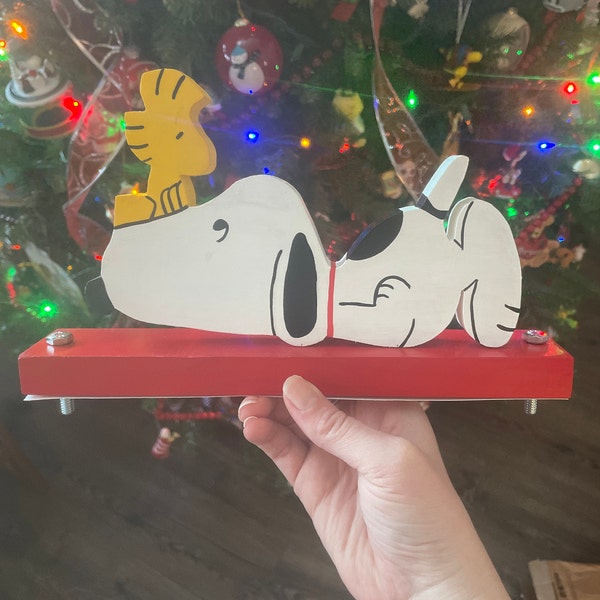 Snoopy Woodstock Mailbox Fence Line Topper Top Large Outdoor Decoration ...