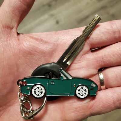 NB Miata Keychain Baked Enamel keychains Car Great Gift MX5, Roadster ...