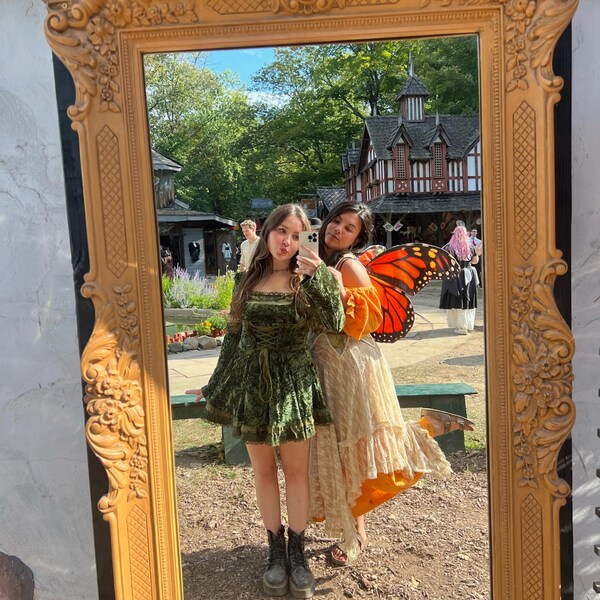 Fairy Bug Costume Wings, Corset Fairy Wings, Ren Faire Moth Costume ...