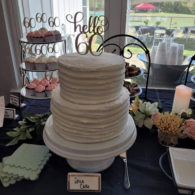 Hello 80 Years, 80th Birthday Cake Topper, Happy 80th Cake Decoration ...