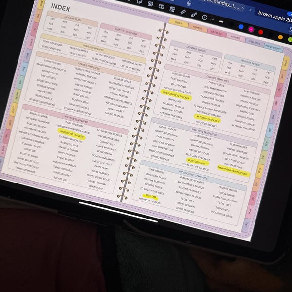 Digital Note Taking Goodnotes Notability Template College Student ...