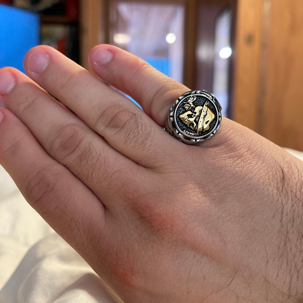 Harley Davidson Ring, Biker Ring, Motorcycle Ring, Silver Maker Jewelry Ring Men Ring, Jewelry ...