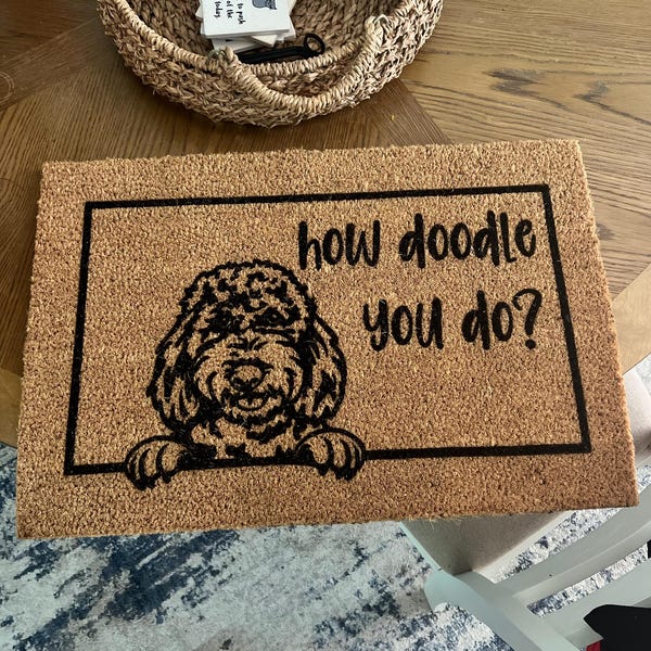 How Doodle You Do Doormat, Goldendoodle, Labradoodle, Dog Gift, Dog ...
