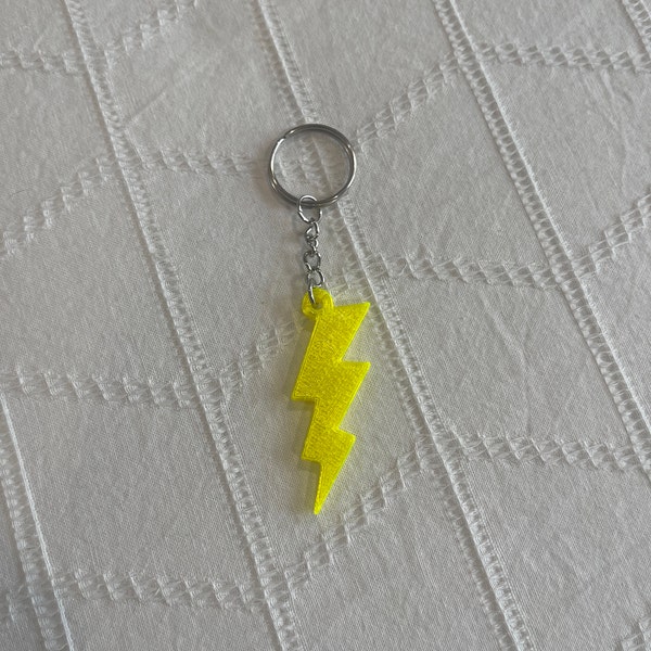 Lightning Bolt Keychain, Bolt Keychain, Symbol Keychain, Bolt Chain ...