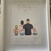 Custom Portrait Family Print, Personalized Gift for Family, Our Family ...