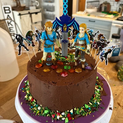 Zelda Master Sword Personalized Cake Topper - Etsy