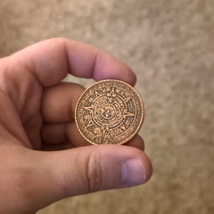 Textured Worry Stone Raw Copper Geometric Pattern Copper Coin - Etsy