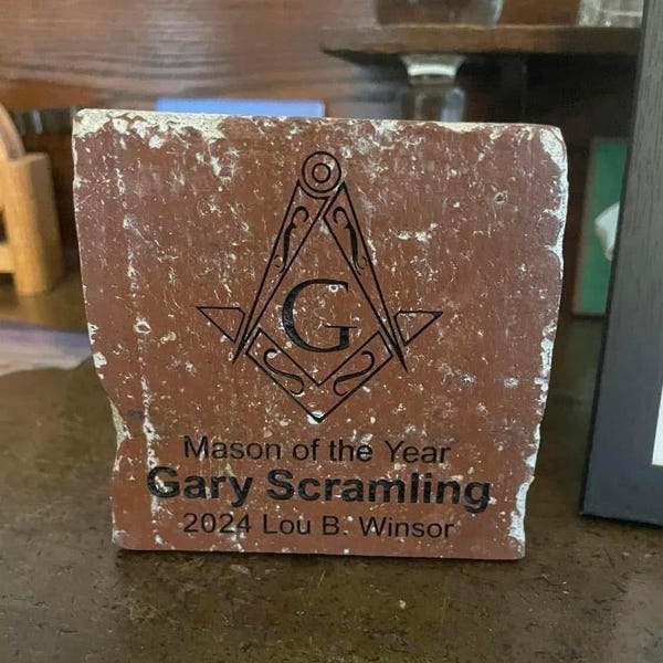 Custom Business Award Engraved Brick for Employee Recognition or Gift ...