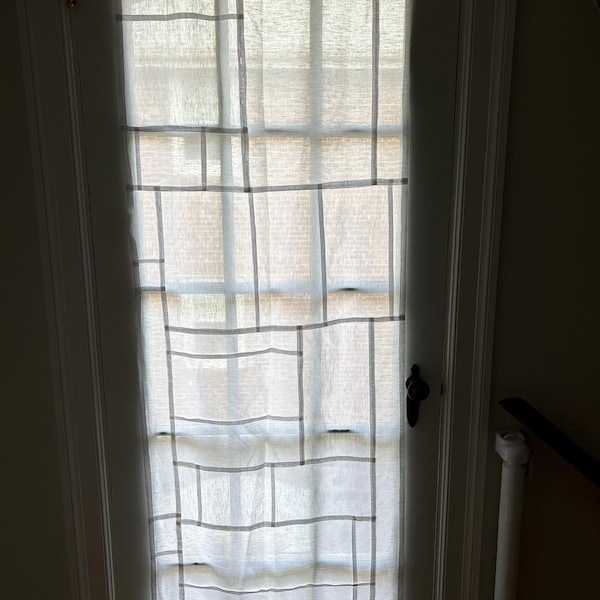 Minimalist Japanese Curtain Panels or Privacy Liners in White ~ Custom ...