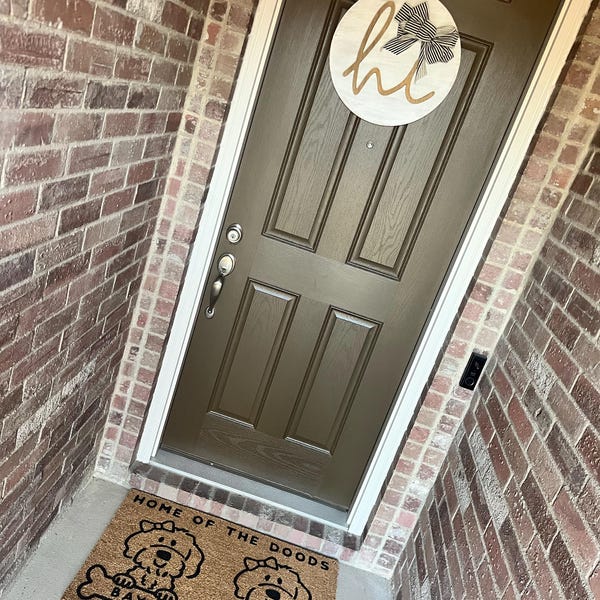 Welcome Doormat,custom Welcome Script Doormat,custom Doormat, Extra ...
