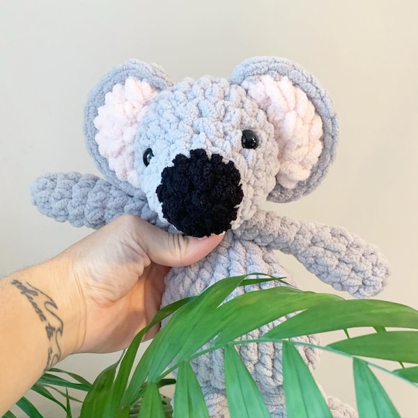 MINI Koa Koala Knotted Lovey — Crochet Koala PATTERN - Etsy