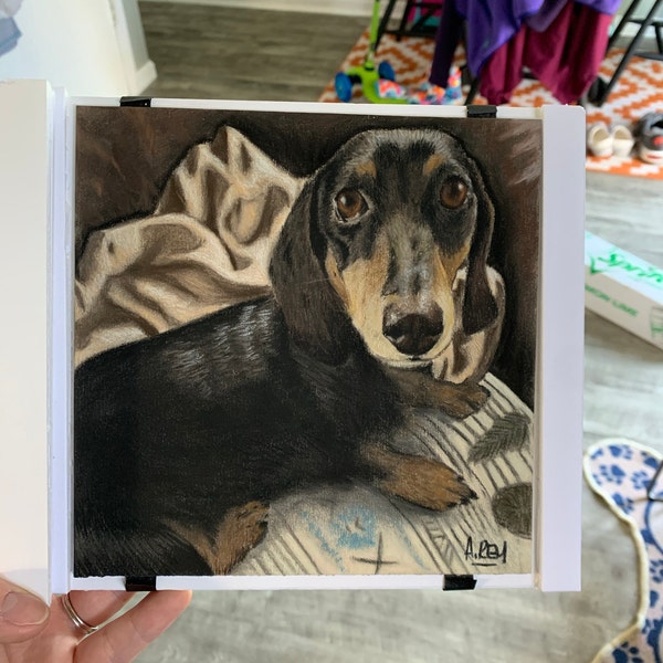 DOG PORTRAIT CUSTOM, Dog Memorial, Dog Art, Pet Loss, Pet Portrait ...