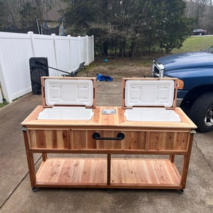 Double Cooler Stand Plans, Patio Cooler Stand, Deck Cooler Stand ...