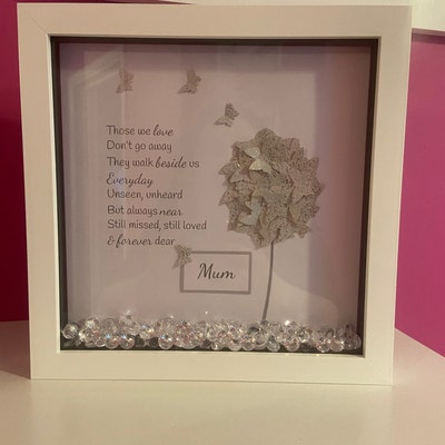 Remeberance Frame. Remembrance Poem. 3D Butterfly Memory Frame. - Etsy UK