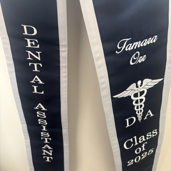 Medical Assistant Personalized Embroidery Graduation Chiseled Stole - Etsy
