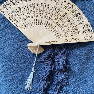 Personalized Wedding Fans, Engraved Wedding Fans, Personalized Wedding ...